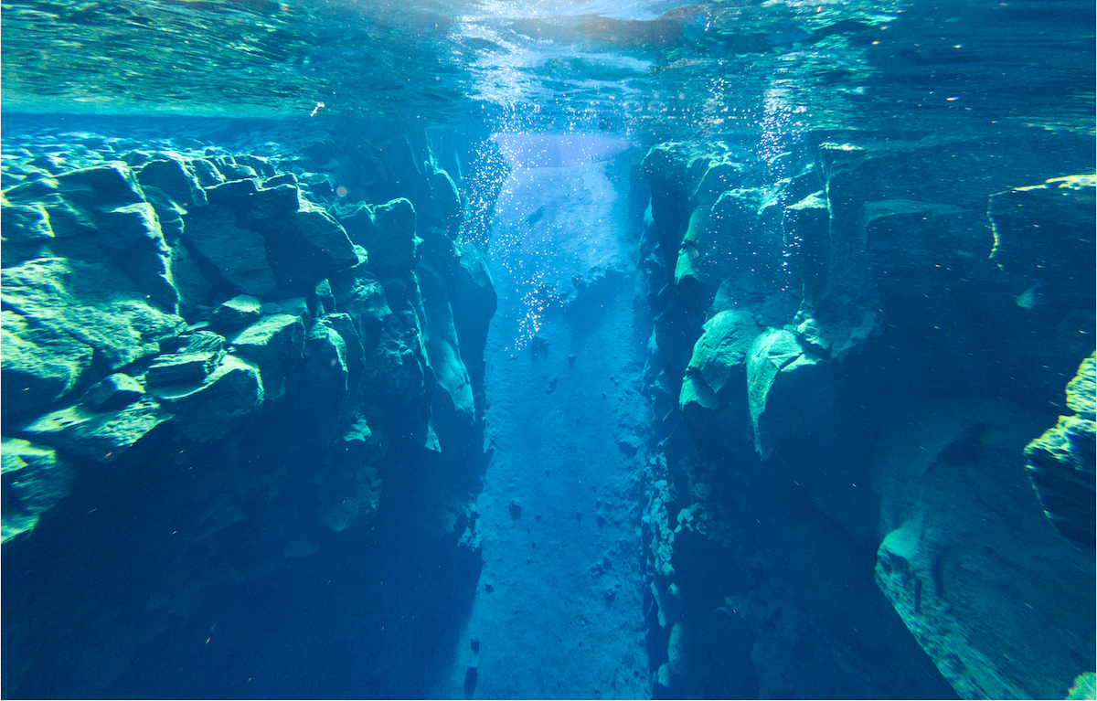 The Only Place Where Divers Can Touch Two Continental Plates